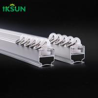 China Fashion Smooth Curtain Rail Aluminum Wall Mounted Curtain Track For Blackout Living Room for sale