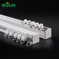 China Fashion Smooth Curtain Rail Aluminum Wall Mounted Curtain Track For Blackout Living Room for sale