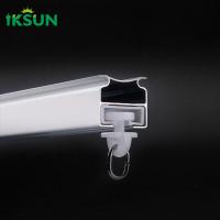 China Electrophoresis Wall Mounted Durable Curtain Rail Custom Curtain Track With Sanding Process for sale