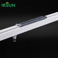 China Anodizing Metal Curtain Track Ceiling Selectable Curtain Rail System For Cafe for sale
