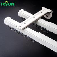 China Metal Single Adjustable Curtain Rail Flexible Ceiling Mounted For Curtains-Room Divider for sale