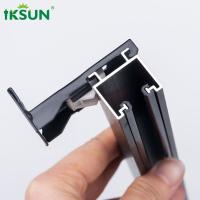 China Matte Black Aluminium Curtain Track For Home Decoration 6.7m Length for sale