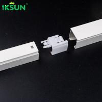 China Ivory White Double Telescopic Curtain Track S Fold DIY Extendable for sale
