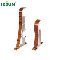 China Wall Mount Curtain Rod Brackets 6063 Aluminium Alloy Material for sale