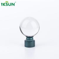 China Modern Elegant Curtain Rod Finials Crystal Glass Material For Home Hotel for sale