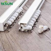 China ABS Plastic Curtain Track Runner Noise Free Wall Mount Middle Size for sale