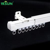China 1mm Heavy Duty Metal Telescopic Curtain Track Stretchable With Electrophoresis for sale