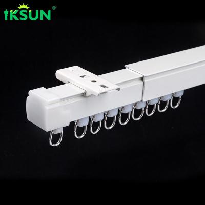 China Ceiling Mount Telescopic Curtain Track Aluminium Alloy 6063 Material for sale