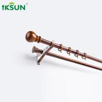 China Aluminium 6063 T5 Decorative Double Curtain Rods For Decoration for sale