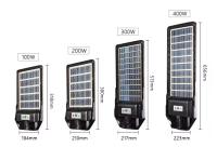 China ABS Material Solar Motion Sensor Waterproof Security Yard IP68 All In One Led Street Light for sale