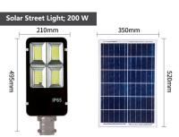 China 300W 400W IP65 Waterproof Aluminium Solar LED Street Light with Remote Control and Pole for sale