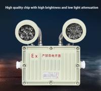 China 2 X 8W Specifications Rechargeable Two Head Exit Light Explosion Proof Emergency Illumination LED Light for sale
