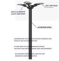 China Garden Lights High Pole Lights 2.5-3.5m 40-60W LED Solar Street Lights Product Weight 23kg for sale