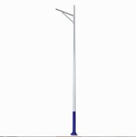 China solar street lamp pole 3-12 meters single/double arm for outdoor lighting solutions for sale