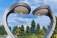 China Outdoor LED Garden Light with 6000K Daylight Alert and Die Casting Aluminum Pole for sale