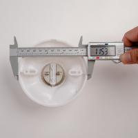 China White Flat Lamp Base Ceiling Type E27 Screw Style Lamp Holder with 220V Rated Voltage for sale