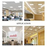 China 600*600 Plastic Acylic High Brightness Office Ceiling Led Light 6000K Backlight Panel for sale
