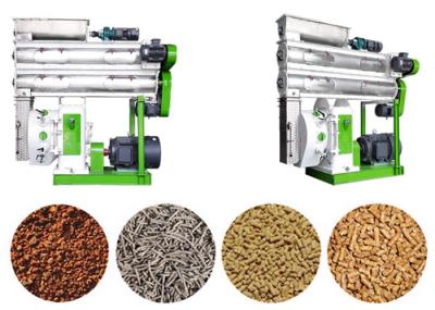 China Pig Poultry Feed Making Machine 1-5 TPH Capacity with 15-45 kW Power for Animal Feed Processing for sale