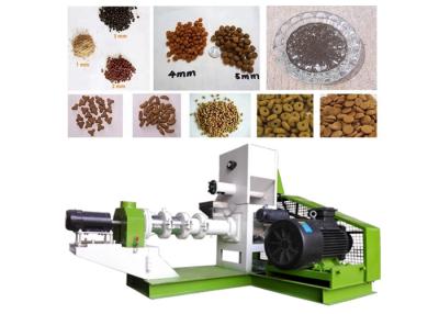 China Floating Fish Feed Pellet Machine Extruder 100-500 kg/h Capacity with 1.0-8.0 mm Pellet Size Range for sale