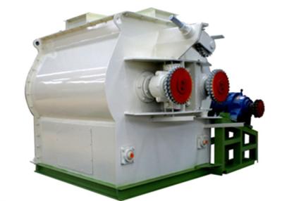 China Double Shaft Paddle Poultry Feed Mixer Horizontal Machine 5.5-37kW Power Range for sale