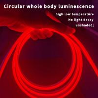 China Orange Flexible Neon LED Rope Lights Waterproof IP65 DC12V Decorative Lighting for sale
