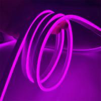 China 1cm Cutting IP65 LED Neon Rope Light 12V Flexible Silica Gel Pink Rope Light for sale