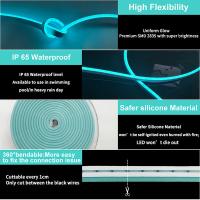 China Lake Blue 5X12mm Silicone LED Neon Flex Waterproof IP65 Flexible Neon Rope Light for sale