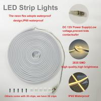China DIY Signs Letters Flexible Neon Light Strip 12V DC 120 SMD2835 LEDs Waterproof for sale
