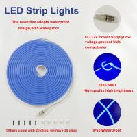 China DC12V Led Neon Flex Light SMD2835 Cut Length 1cm, Silicone Tube Jacket Neon Flex for sale