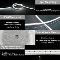 China Silicone Tube LED Neon Flex Rope LEDs 12V Waterproof Cut Length 1cm for sale