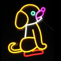 China Dog LED Neon Signs Decor Light H505 * W414MM Dimension CE Approval for sale