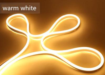 China Warm White LED Neon Flex Strip 2.77cm Cuttable Length Anti Aging Jacket for sale