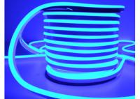 China Single Color Blue Mini Neon Flex , 100 - 120V Flexible Neon Rope Light for sale
