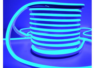 China Single Color Blue Mini Neon Flex , 100 - 120V Flexible Neon Rope Light for sale