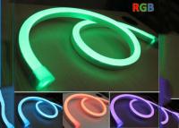 China Decorative 24V Neon Led Flexible RGB , Color Changing RGB Led Neon Rope Light for sale