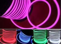 China Round / Flat IP68 RGB LED Neon Flex 60 Leds / M 220V AC Input Voltage for sale