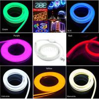 China IP68 Waterproof Neon Flex Led RGB , Outdoor Round / Flat Color Changing Neon Lights for sale