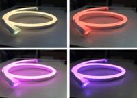China SMD5050 12V RGB Neon Lights , 14 X 26mm Size Outdoor RGB Flexible Led Neon Tube for sale