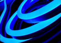 China Blue LED Neon Tube Light 14mm * 26mm Dimension 10W / M Power Low Heat for sale