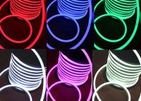 China RGB 24v Neon Flex Light IP65 Waterproof 60 LEDs / M 270 Degree Beam Angle for sale