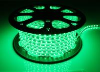 China Green High Voltage LED Strip 165 Feet / Roll 14.4W / M Lamp Power for sale