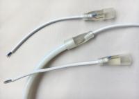 China Round Shape Neon Light Accessories 12V / 24V Led Neon Flex Power Cord for sale