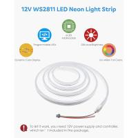 China 8x16mm 12V Digital RGB Pixel Neon LED Strip Light for sale