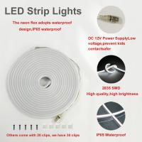 China Flexible LED Neon Flex Strip with SMD2835 120 LEDs per meter white color silicone sleeve IP65 waterproof perfect for commercial home lighting for sale