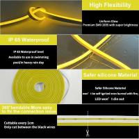 China 5X12mm Silicone LED Neon Rope Light Waterproof Flexible For Decoration for sale