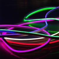 China RGB Led Flexible Neon Lights For Bedroom / Garden PWM Signal Control Style for sale