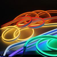 China Dream Color RGB Flex Tube LED Neon Rope Light Double Side Lighting 120pcs SMD2835 LEDs per Meter Waterproof Eco PVC Material for sale
