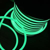 China LED Neon Tube Light Green Flex Neon Rope Light 120pcs SMD2835 LEDs per Meter 10W Power Consumption Waterproof Soft Tube Strip Lights for sale