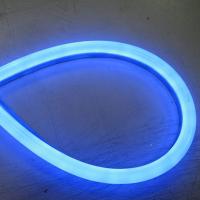 China Blue Flex LED Neon Tube Light 14mm by 26mm Waterproof Soft Neon Strip Lights Featuring 120pcs SMD2835 High Brightness Suitable for Indoor Outdoor for sale