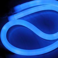 China Blue Flex LED Neon Tube Light 14mm by 26mm Waterproof Soft Neon Strip Lights Featuring 120pcs SMD2835 High Brightness Suitable for Indoor Outdoor for sale